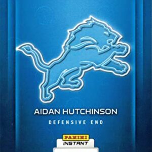 2022 Panini Instant Draft Night Football #2 Aidan Hutchinson Rookie Card Lions