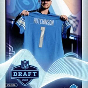 2022 Panini Instant Draft Night Football #2 Aidan Hutchinson Rookie Card Lions