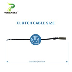 POSEAGLE 2 Pack 946-04642a Drive Engagement Cable Compatible with MTD 946-04642a, 946 04642a, Craftsman 946-04642, 946 06462, 746-06462 for Some MTD 2-Stage Snow Throwers (2009–2012)