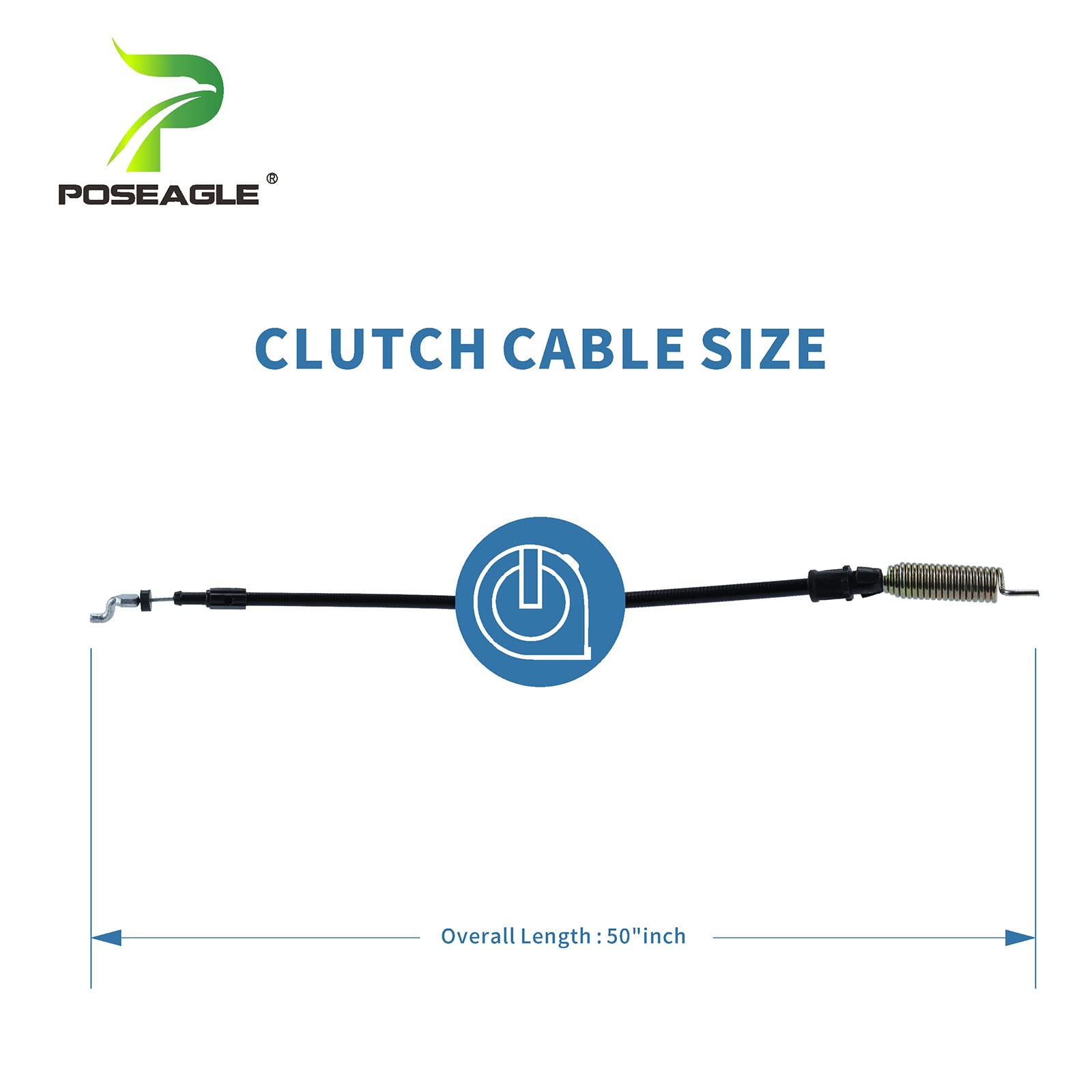 POSEAGLE 2 Pack 946-04642a Drive Engagement Cable Compatible with MTD 946-04642a, 946 04642a, Craftsman 946-04642, 946 06462, 746-06462 for Some MTD 2-Stage Snow Throwers (2009–2012)