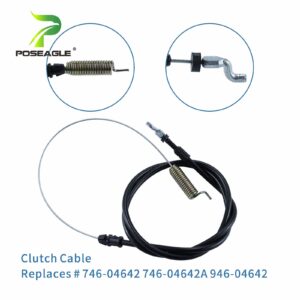 POSEAGLE 2 Pack 946-04642a Drive Engagement Cable Compatible with MTD 946-04642a, 946 04642a, Craftsman 946-04642, 946 06462, 746-06462 for Some MTD 2-Stage Snow Throwers (2009–2012)