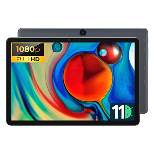 ALLDOCUBE Android 11 Tablet 10.1 inch, Smile X Octa-Core Tablet, 4GB RAM+64GB Storage, 2MP+ 5MP Dual Camera, Dual SIM 4G LTE, 1920x1200 IPS Resolution, 2* Speakers, 2.4GHz+5GHz WiFi, 6000mAh (Grey)