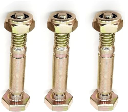 (3/Pack) 51001500 51001 Snow Blower Shear Pin Bolts and Nuts Replacement Ariens Rotary John Deere AM136890 AM122156