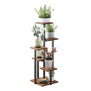 vondream 5 tier plant stand indoor, tiered plant stands for indoor plants multiple, corner flower stand for living room, multi-layer vintage design plant shelf