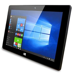 ZAOFEPU 10 Inch Tablet Windows 10 Home, Tablet PC 4G&WiFi&Bluetooth RAM 4GB+ ROM 64GB, 2MP+5MP Dual Camera, 6000mAh Black Tablet Computer