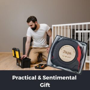 Gifts for Dad Who Wants Nothing, Measuring Tape Measure 25 ft, Home Improvement, Papa Gifts from Grandchildren, Grandpa Gifts from Grandchildren, No One Measures Up to You Tape Measurer, Men (Papa We)