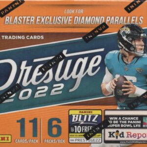 2022 Panini Prestige NFL Football Blaster Box (66 cards/bx) Look for Blaster Exclusive Diamond Parallel and Rookie Cards and Autos Superior Sports Investments Exclusive !