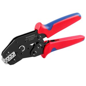 knoweasy jst crimper and molex crimper compatible with jst, dupont, molex terminals - precision jst crimp tool