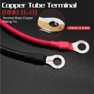 Taigoehua (11FT 10AWG) 10 Gauge Wire Tinned Copper Tray Cable - Connect Charge Controller and Battery