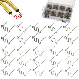 1000pcs welding rods hot staples plastic repair machine welding hot stapler for repair car bumpers machine dashboards lamp holders daily plastics supplies plastics rings 0.8mm 0.6mm staples