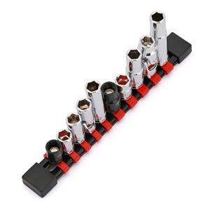 mixpower 10pcs 1/4" & 3/8" drive 10mm 6 point single size socket set, 10mm socket set, magnetic socket, universal joint, deep& standard socket