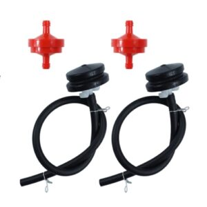 posflag 2 pack 667460 primer bulb replaces toro 66 7460 bulb primer kit, toro 66-7460 primer bulb 66-7460 with 298090s fuel filter and 801254 spark plug for toro snow blowers