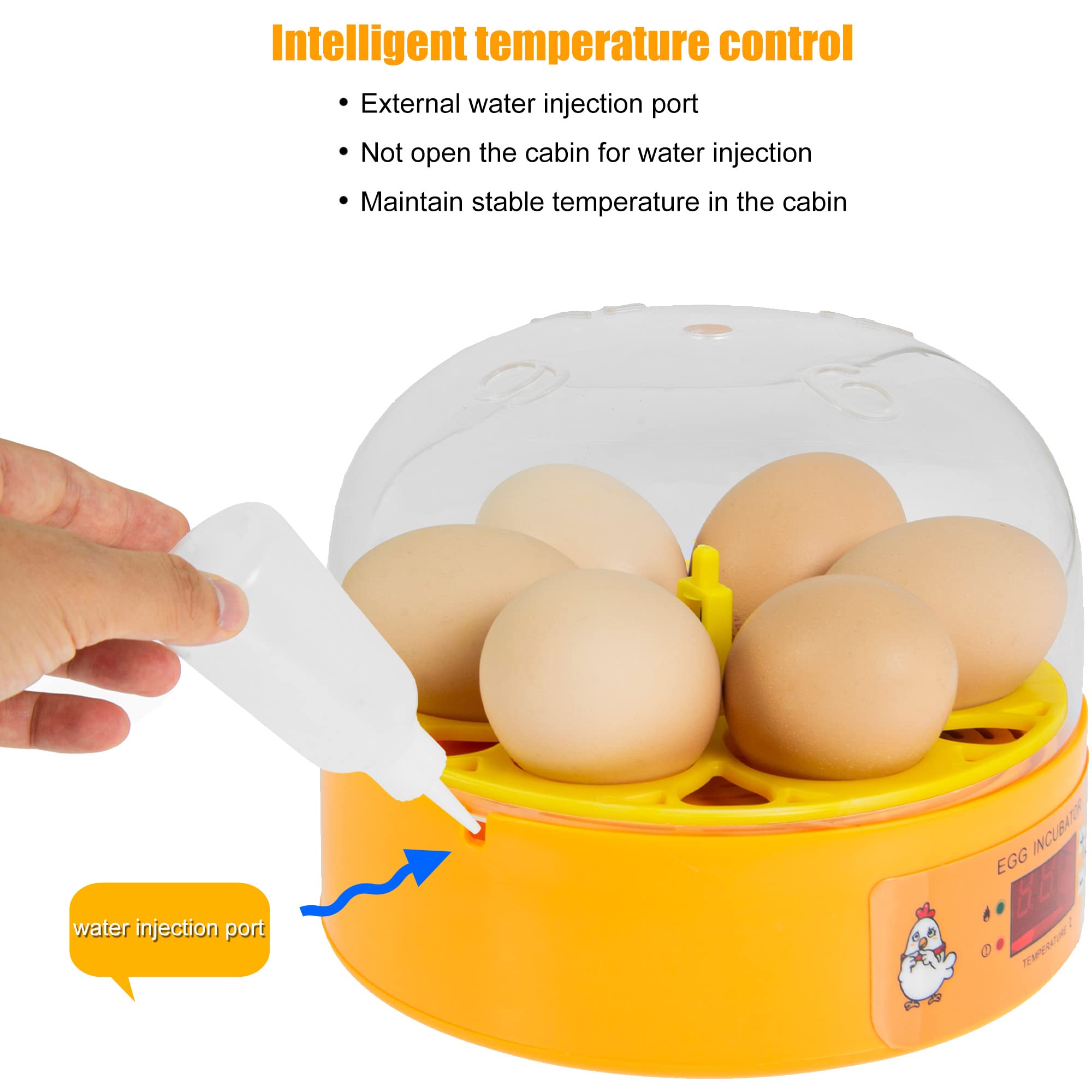 Eggs Incubators for Hatching Eggs,Automatic Egg Turner, Temperature Humidity Control,Egg Incubator Clear View,Egg Candler,Poultry Egg Incubator for Hatching Chicken Eggs, Quail Eggs, Duck Eggs, Turkey