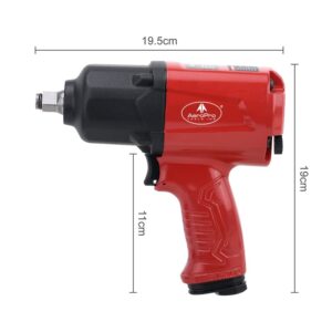 AEROPRO TOOLS INC AEROPRO TOOLS 1/2-Inch Aluminum Air Impact Wrench(A398),Twin Hammer with 1000FT-LB Super Torque with 1/2 Inch Inch Drive Deep Impact Socket Set