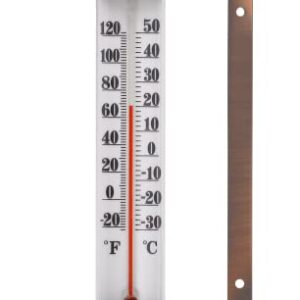 TERMOFLY 10.2 inch New Premium Steel Indoor/Outdoor Thermometer Waterproof Decorative