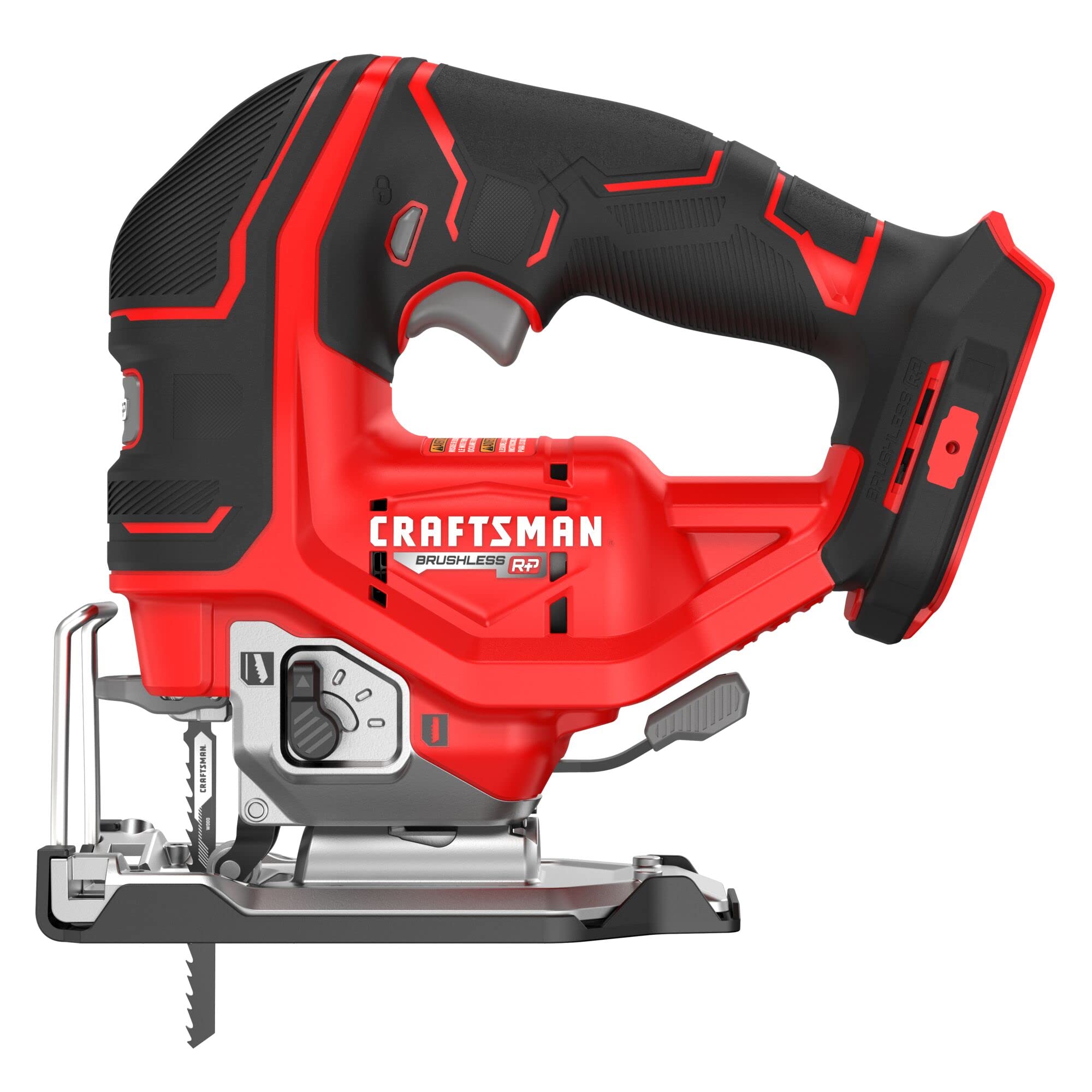 CRAFTSMAN V20 RP Cordless Jig Saw, 3 Orbital Settings, Up to 3,200 SPM, Variable Speed Keyless, Bare Tool Only (CMCS650B)