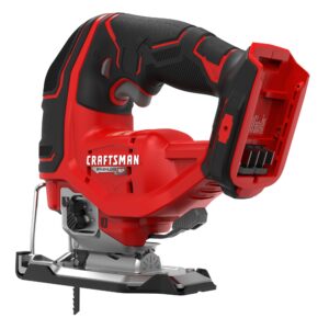 CRAFTSMAN V20 RP Cordless Jig Saw, 3 Orbital Settings, Up to 3,200 SPM, Variable Speed Keyless, Bare Tool Only (CMCS650B)