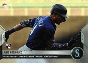 2022 topps now baseball #599 julio rodriguez rookie card mariners - only 3,066 made!