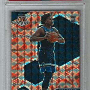 PSA Gem Mint 10 2020 Panini Mosaic Anthony Edwards Orange Reactive Prizm Refractor Rookie Card