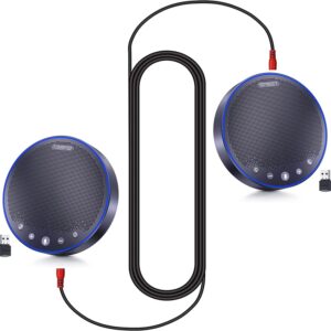 emeet 2 m3 bluetooth speakerphone & 1 daisy chain