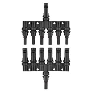 1 to 6 solar panel connector - 6 way y branch diy mount tool solar parallel connector in pair - solar wire connectors for connection between solar panels