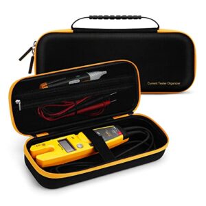 kingsung hard case for fluke t5-600/t5-1000/ t5600/ t6-1000/ t6-600 electrical voltage, tester multimeter carrying storage bag, black