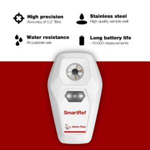 SmartRef by Anton Paar - Digital Refractometer - Sugar, Brix, Salinity, Plato, Specific Gravity (SG)