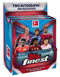 2021/22 topps finest bundesliga soccer hobby box (12 pks/bx)