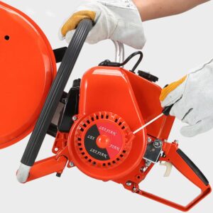 95CC 2Stroke Gas Concrete Masonry Brick Saw Cutter Circular Saw Concrete Stone Cutting Machine Metal Cement Steel Cut Off Saw Wet/Dry w/ 12"+Blade