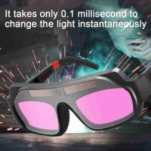 Auto Darkening Welding Goggle Solar Eye Protective Block Slag PC Glasses for Welder Soldering Filter Harmful Light