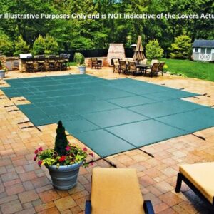 10' x 20' Rectangle Loop-Loc II Super Dense Mesh In-Ground Pool Safety Cover