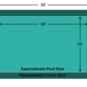 10' x 20' Rectangle Loop-Loc II Super Dense Mesh In-Ground Pool Safety Cover