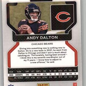 2021 Panini Prizm #161 Andy Dalton Chicago Bears NFL Football Trading Card