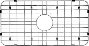 sanno kitchen sink grate stainless steel sink protector for kitchen sink, grid sink protector kitchen sink rack for bottom of sink,center drain sink bottom grid,25"l x 12.8"w