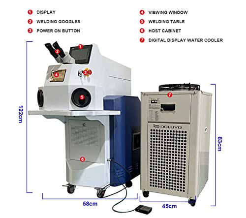 USA CALCA 200W Laser Spot Welding Machine for Metal Gold Silver Jewelry, Jewelry Spot Welder Welding Equipment (60 Joules)