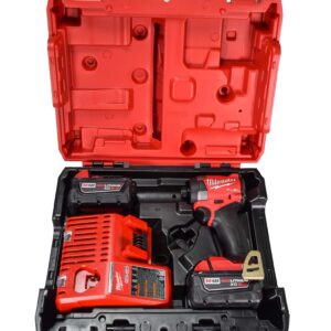 Milwaukee 2953-22 18V Cordless Brushless 1/4" Hex Impact Driver Kit with (2) 5.0Ah Lithium Ion Batteries, Charger & Tool Case