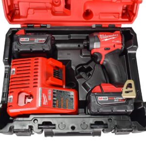 Milwaukee 2953-22 18V Cordless Brushless 1/4" Hex Impact Driver Kit with (2) 5.0Ah Lithium Ion Batteries, Charger & Tool Case