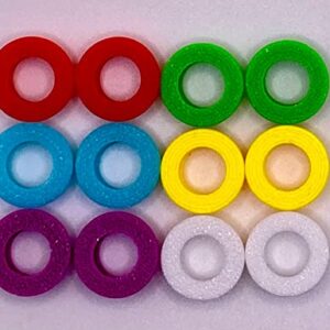 Aircraft Color Coded Circuit Breaker Caps - 12 Pack