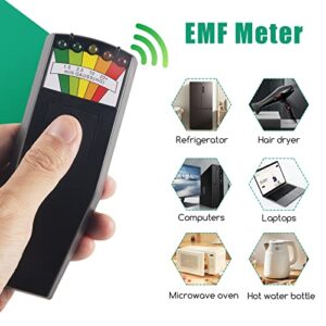 LED EMF Meter Magnetic Field Detector EMF Radiation Meter, Ghost Hunting Paranormal Equipment, Tester for Home EMF Inspections, Office & Outdoor, Great Ghost Detector for Halloween