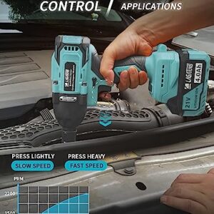 Cordless Impact Wrench,1/2 Impact Gun，850NM(627ft·lbs) High Torque 2200 RPM,Brushless Motor，with a 10C 4.0Ah Li-Ion Battery and Fast Charger，Suitable for family cars，Construction work on site