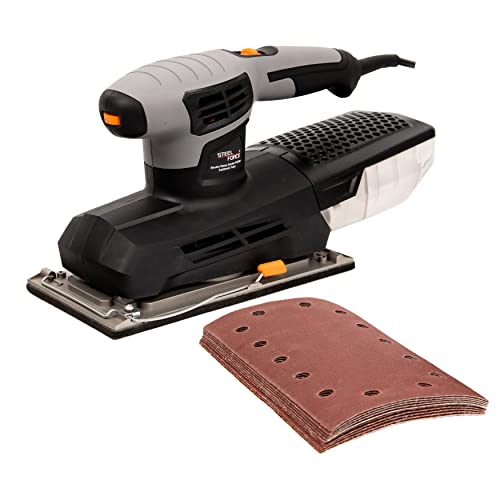 Steel Force PFS300 2.5 Amp 6000-12,000 OPM 9×4.5 inch Sheet Sander with Super Large Sanding Base and Variable Speed