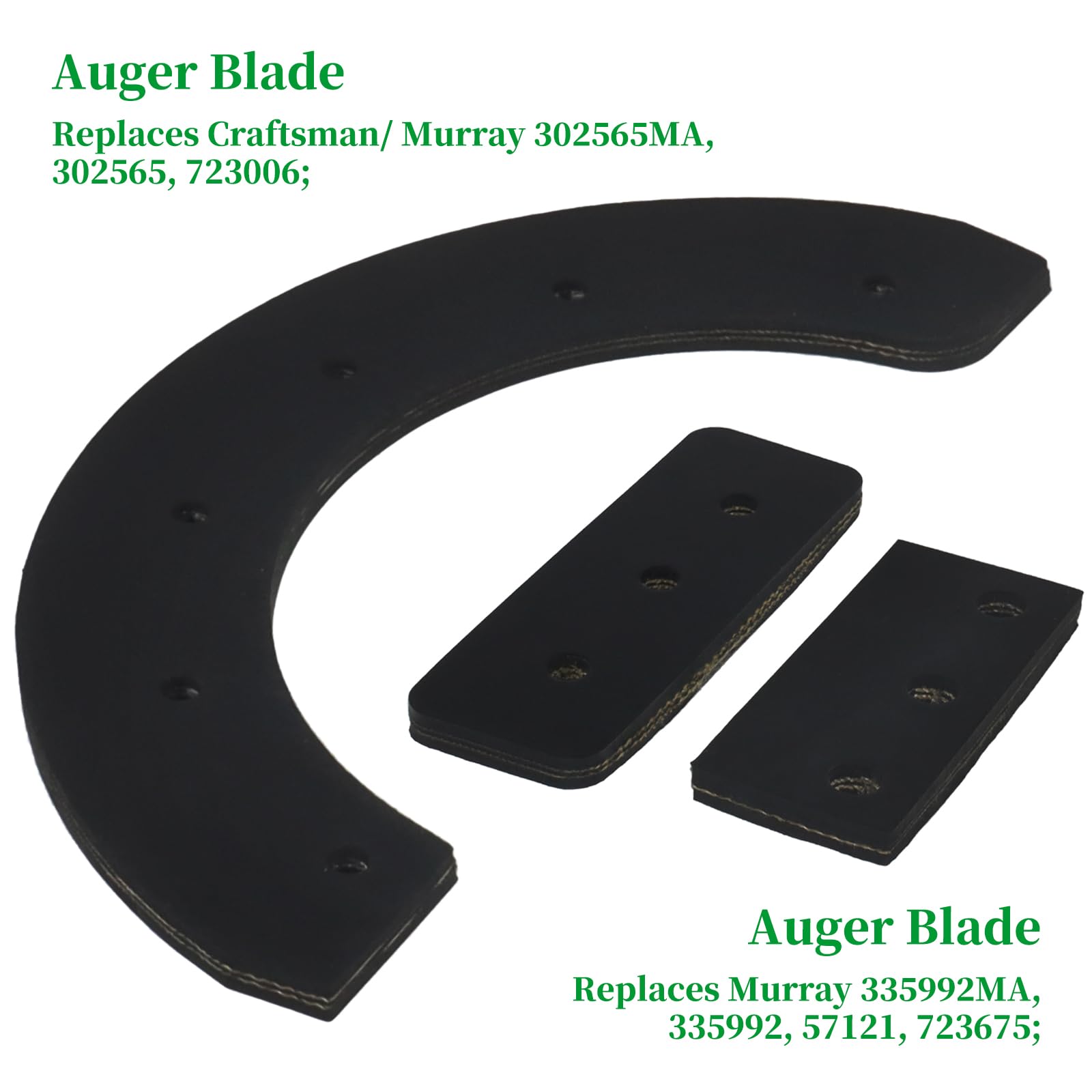 POSEAGLE 302565MA Auger Blade with 55323ma Scraper Blade Replaces Murray 302565, 335992MA, 1687312YP for Murray 5021R, 5021E, 525-21, 650-21, PM40, PSB210, PM50E, PSB210E, SN421, 521E Snow Blowers