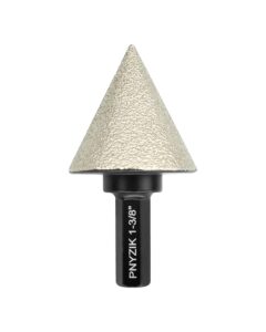 diamond beveling chamfer bit, 1-3/8 inch (35mm) hex shank diamond countersink drill bits for existing hole trimming finishing enlarging, diamond cone tile bit for marble ceramic granite