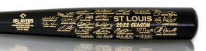 st. louis farewell to legends 2022 team signature bat