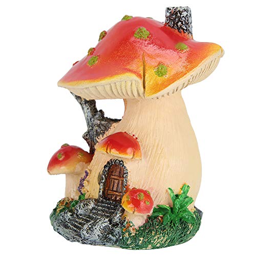 Vikye Mushroom Decor, Miniature Gardening Bonsai Ornament Craft Statue Desk Decoration Accessories for Garden Decoration