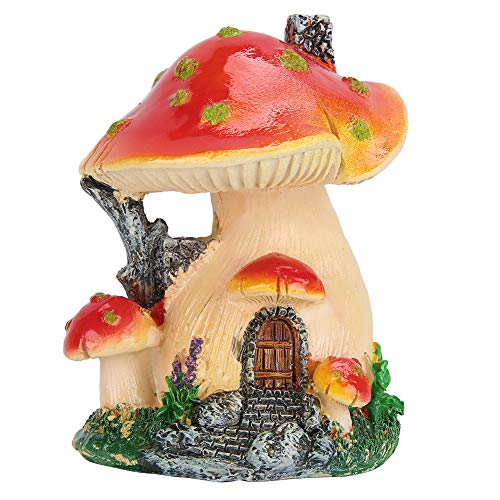 Vikye Mushroom Decor, Miniature Gardening Bonsai Ornament Craft Statue Desk Decoration Accessories for Garden Decoration