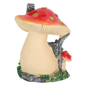 Vikye Mushroom Decor, Miniature Gardening Bonsai Ornament Craft Statue Desk Decoration Accessories for Garden Decoration