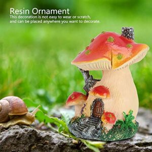 Vikye Mushroom Decor, Miniature Gardening Bonsai Ornament Craft Statue Desk Decoration Accessories for Garden Decoration