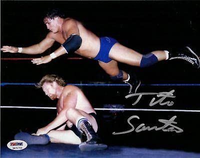 Tito Santana Signed WWE 8x10 Photo PSA/DNA COA Pro Wrestling Picture Autograph 1 - Autographed Wrestling Photos