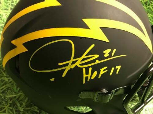 LaDAINIAN TOMLINSON AUTOGRAPHED SAN DIEGO CHARGERS FS ALT ECLIPSE REP HELMET JSA - Autographed NFL Helmets